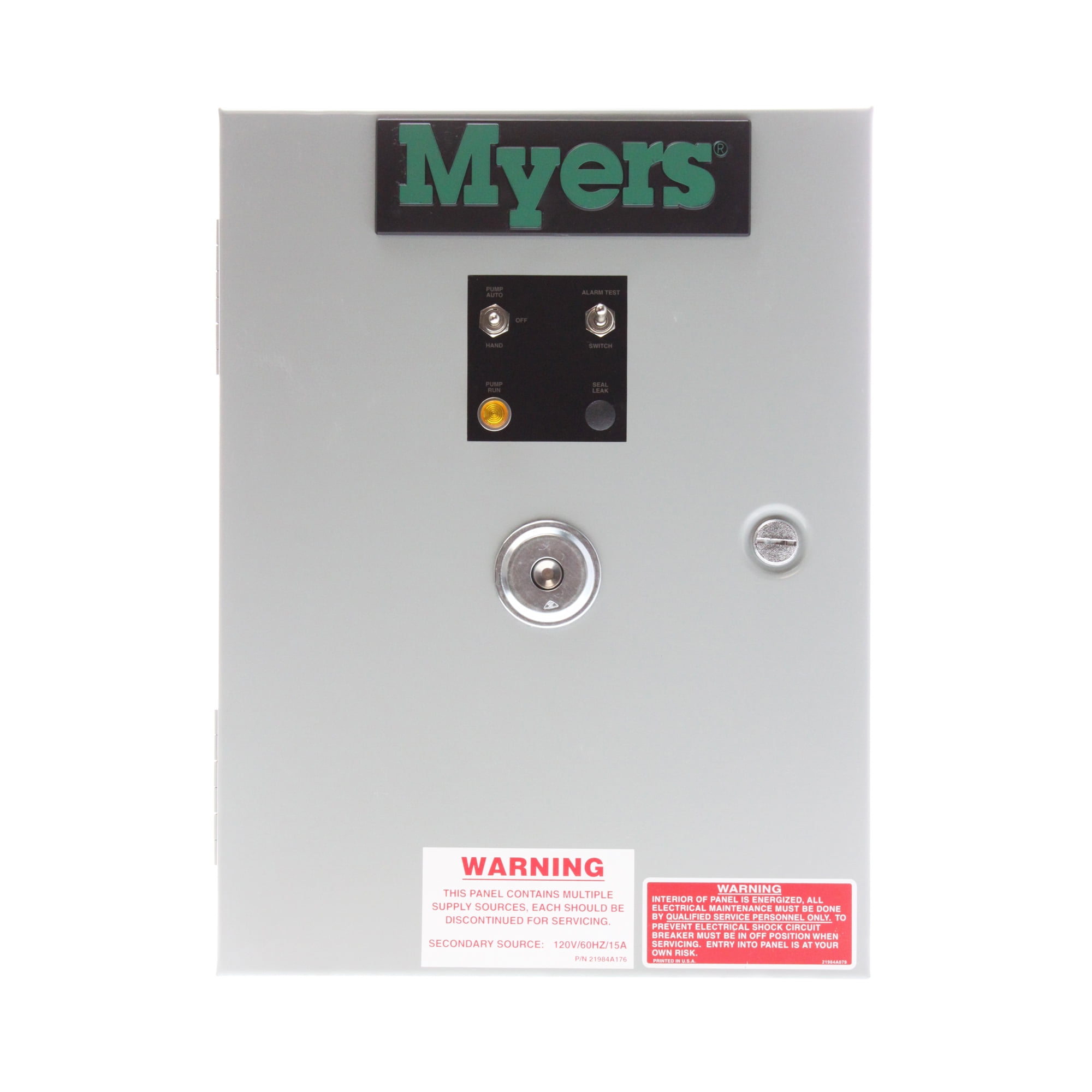Myers CE-23S Simplex Pump Control Panel, 208/230V, .5-2HP, 3-P, NEMA 1 ...