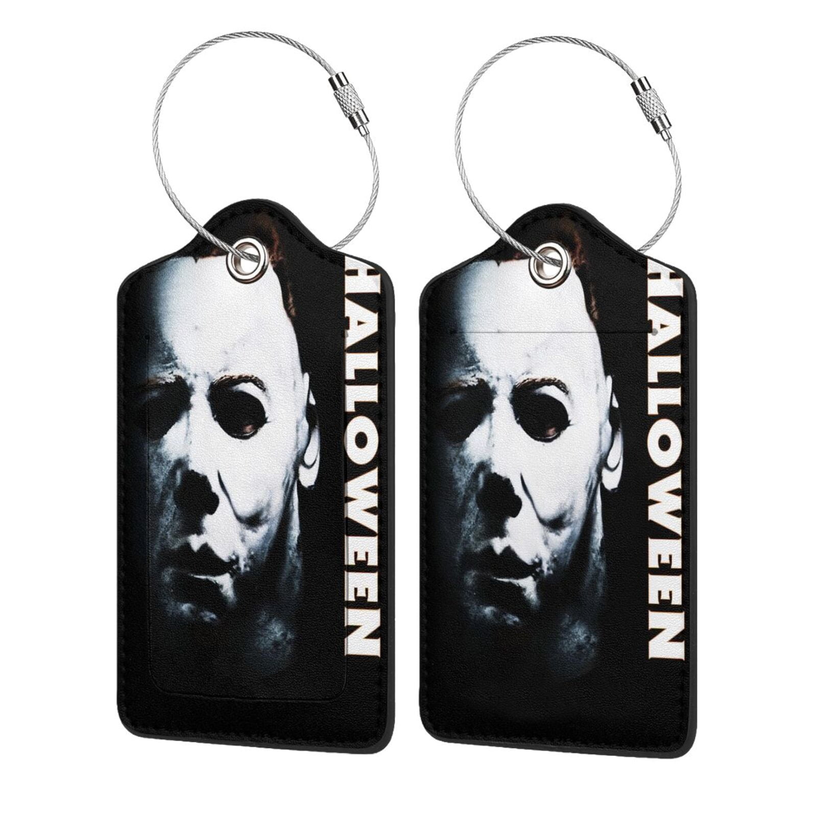 Myers Leather Luggage Tag Privacy Cover Id Label With Stainless Steel ...