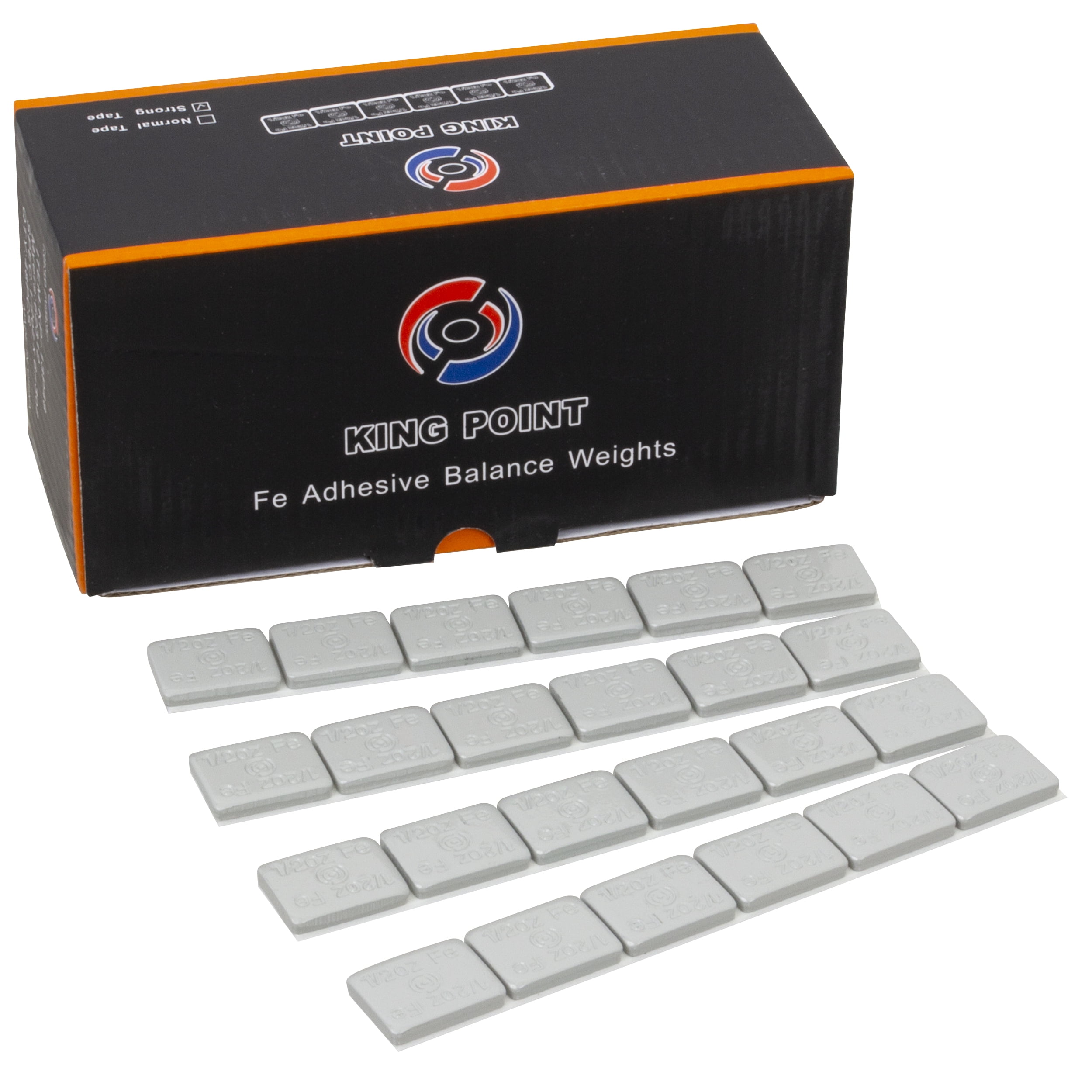 Myers Tire Supply King Point 1/2oz Gray Steel Adhesive Tape Stick-On ...