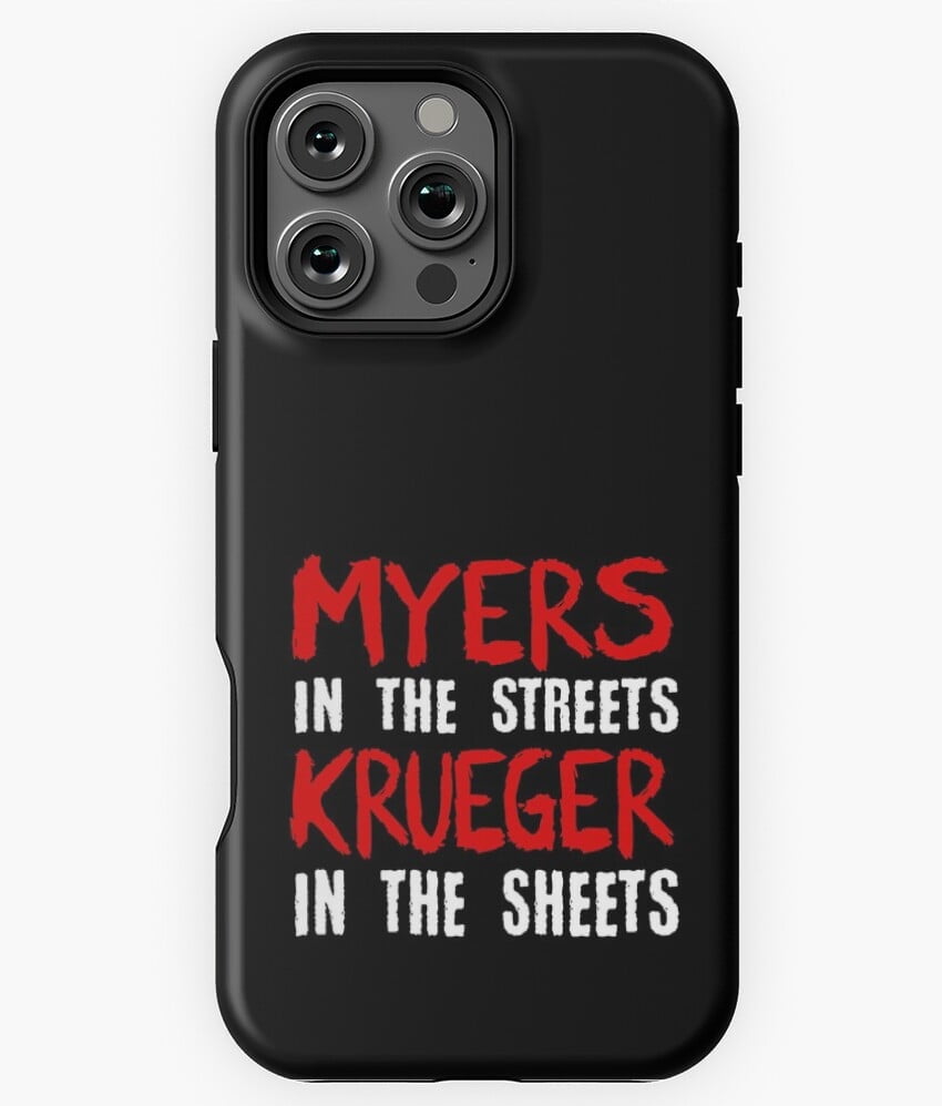 Myers and Krueger Horror Meme Quote Phone Case for iPhone 17 16 15 14 ...