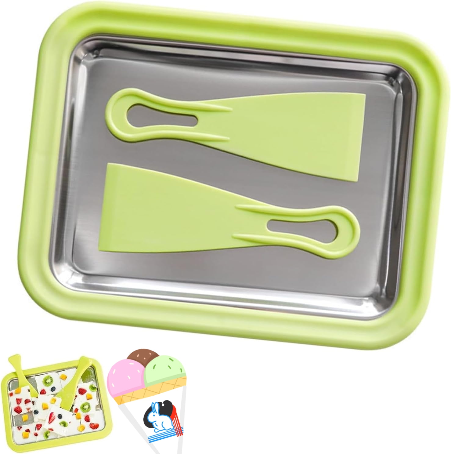 Myfroroll Ice Cream, Froroll Ice Cream, Rolled Ices Creams Maker Tray ...