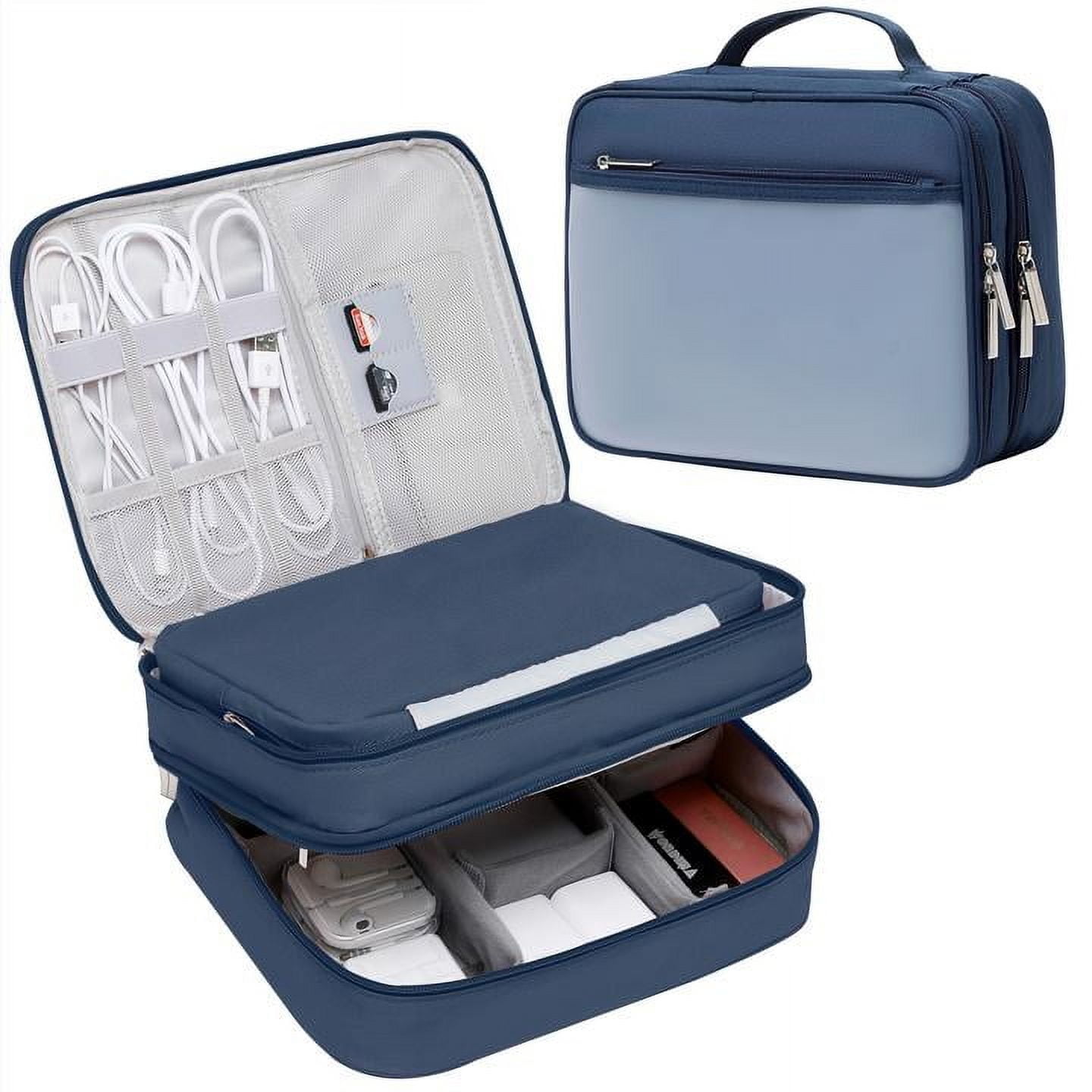 Mygreen Cable Organiser Bag,Electronic Accessories Bag Triple Layer for ...