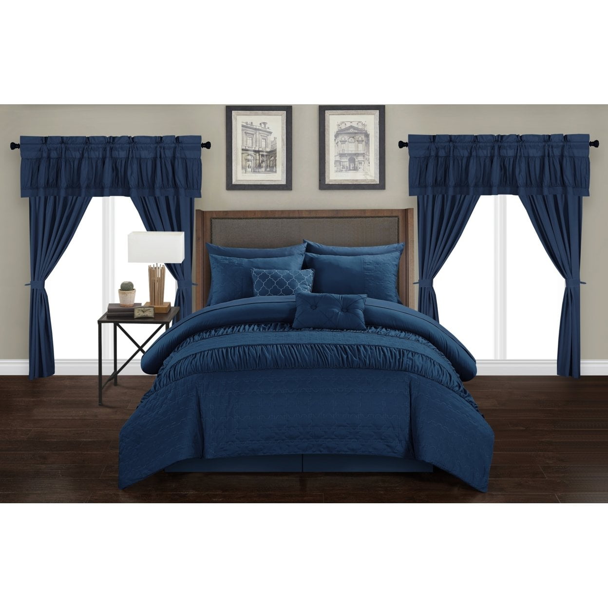 Mykonos 20 Piece Comforter Set Embossed Bedding - Sheets Window ...