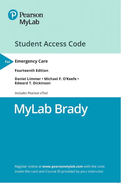 Mylab Brady with Pearson Etext Access Card for Emergency Care ...