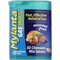 Mylanta Gas Relief Medicine, Chewable Mini Tablets, Assorted Fruit, 50 ...