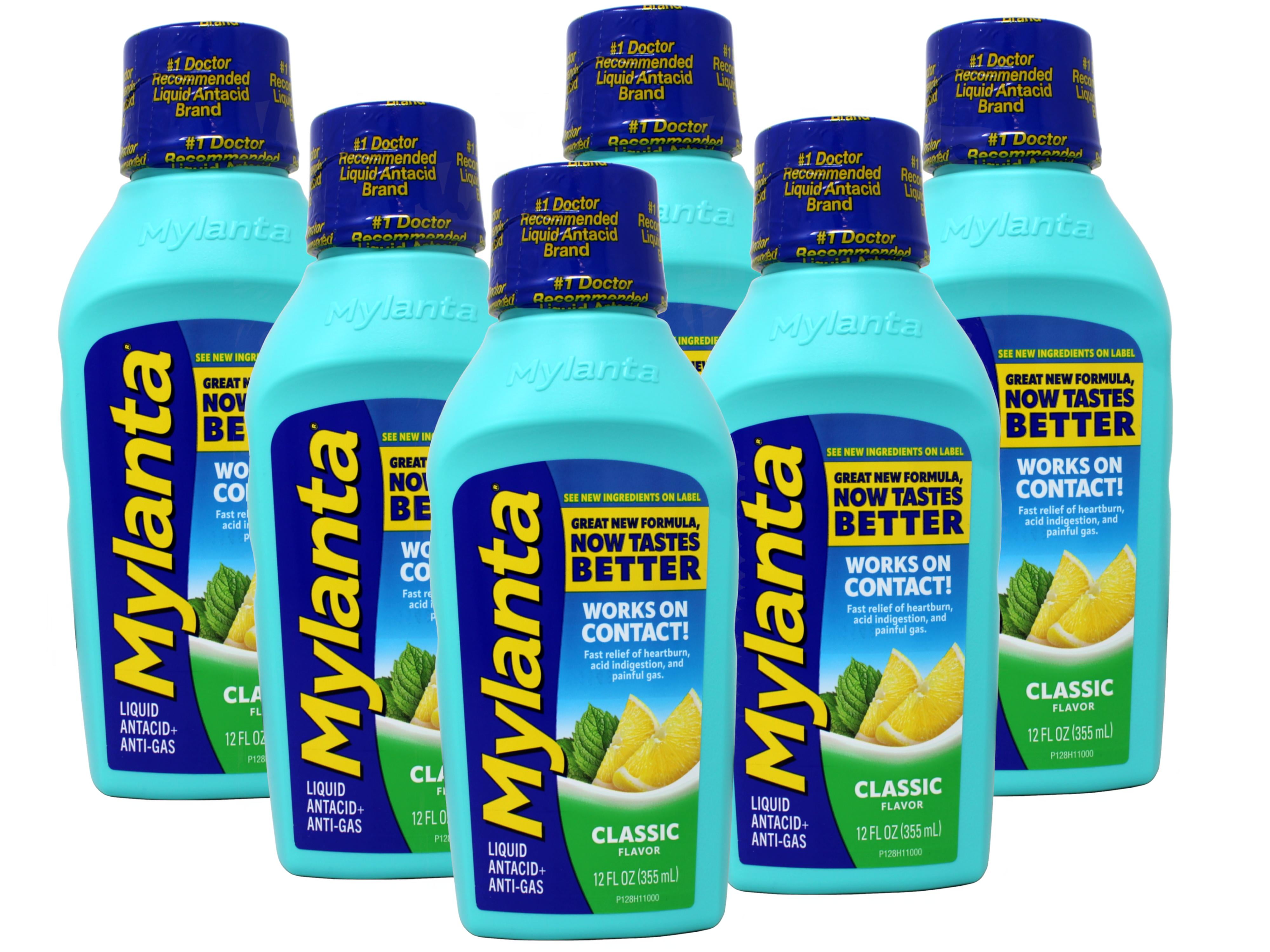 Mylanta Heartburn and Gas Relief, Liquid Antacid, Great New Formula ...