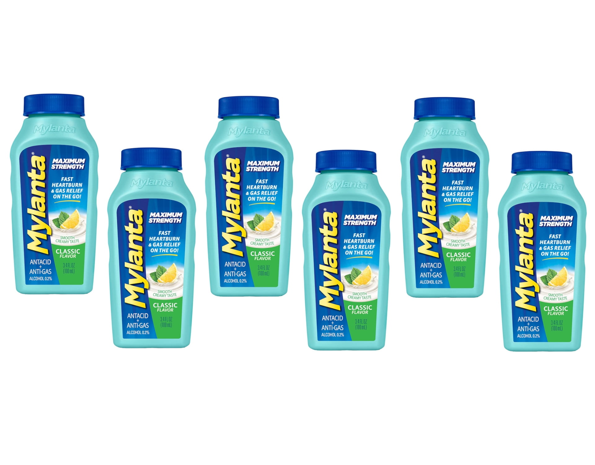 Mylanta Maximum Strength Antacid & Anti-Gas Liquid - Classic Flavor ...
