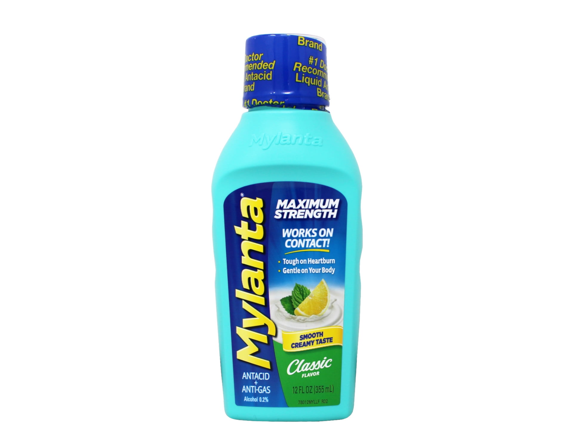 Mylanta Maximum Strength Antacid and Anti-Gas, Classic Flavor, Fast ...