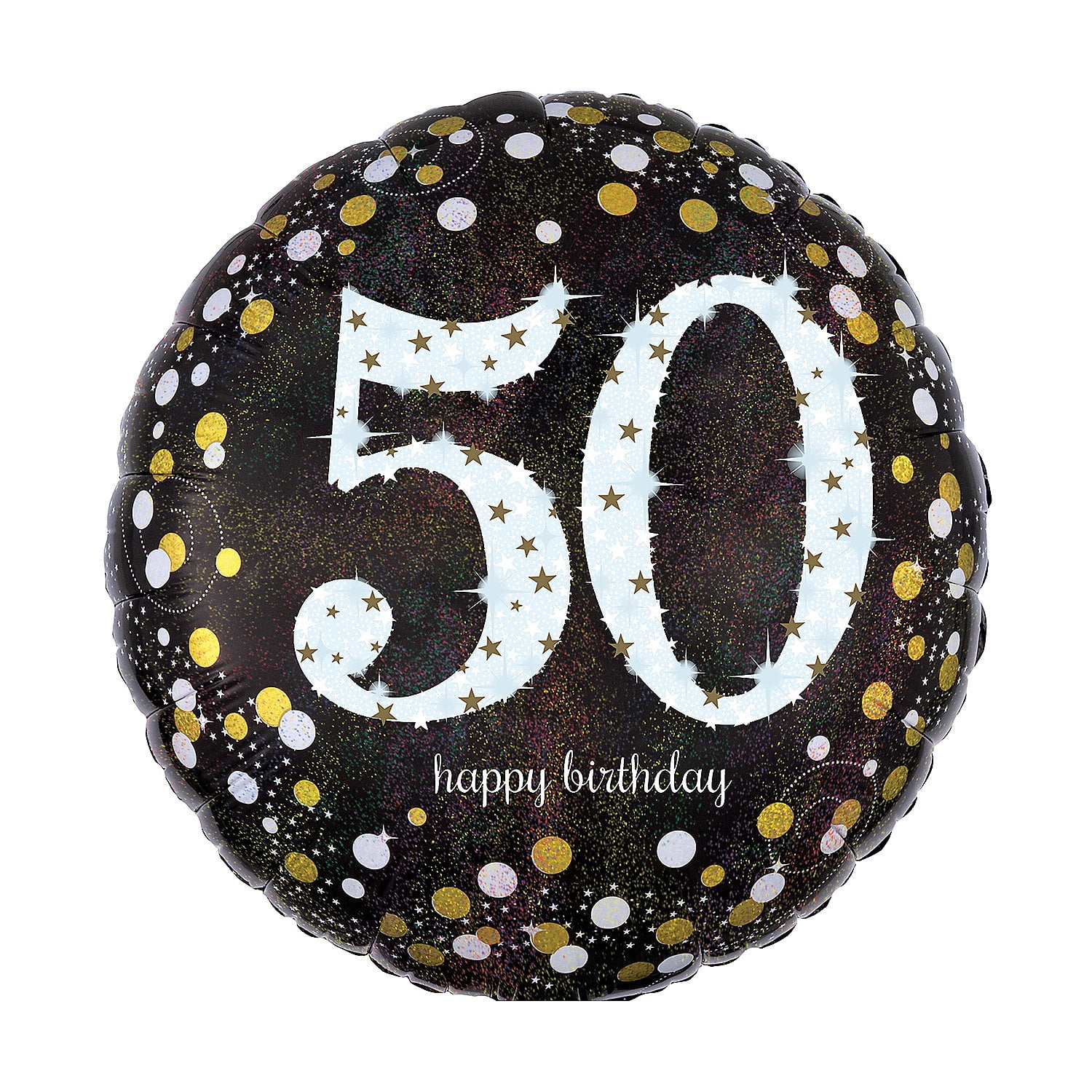 Sparkling Celebration 50th Birthday 18" Mylar Balloon - Walmart.com