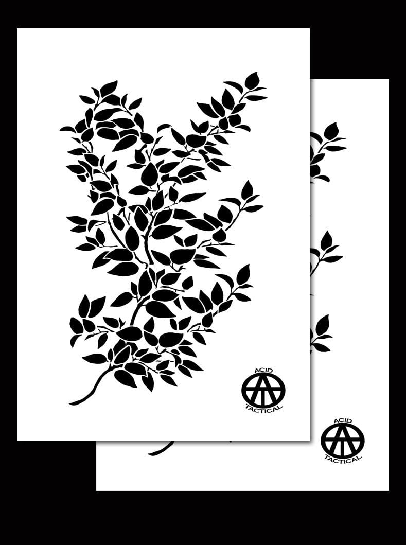 Mylar Camo Leaf Stencils Camouflage Hunting Blind Painting HIGHBUSH ...