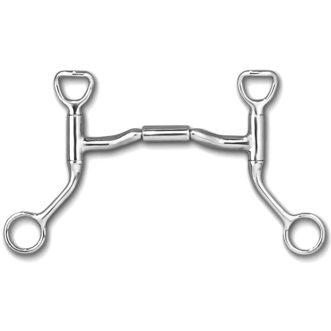 Myler HBT Ported Barrel Snaffle Bit MB 36 - Sweet Iron & Copper Inlay ...