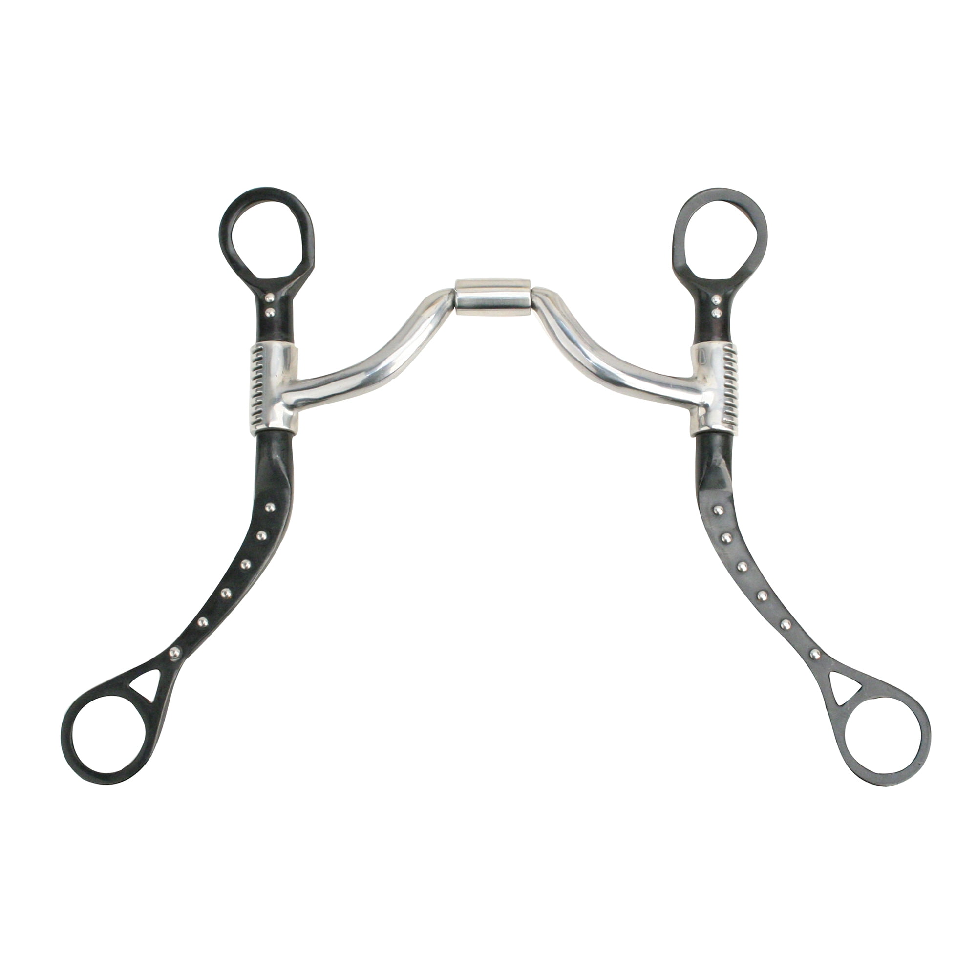 Myler MBB Black Steel Flat Shank Medium Wide Ported Barrel MB 33 ...