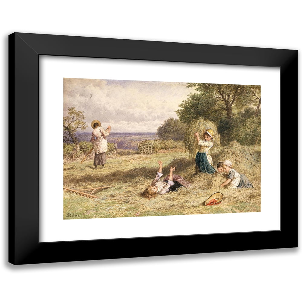 Myles Birket Foster 18x14 Black Modern Framed Museum Art Print Titled ...