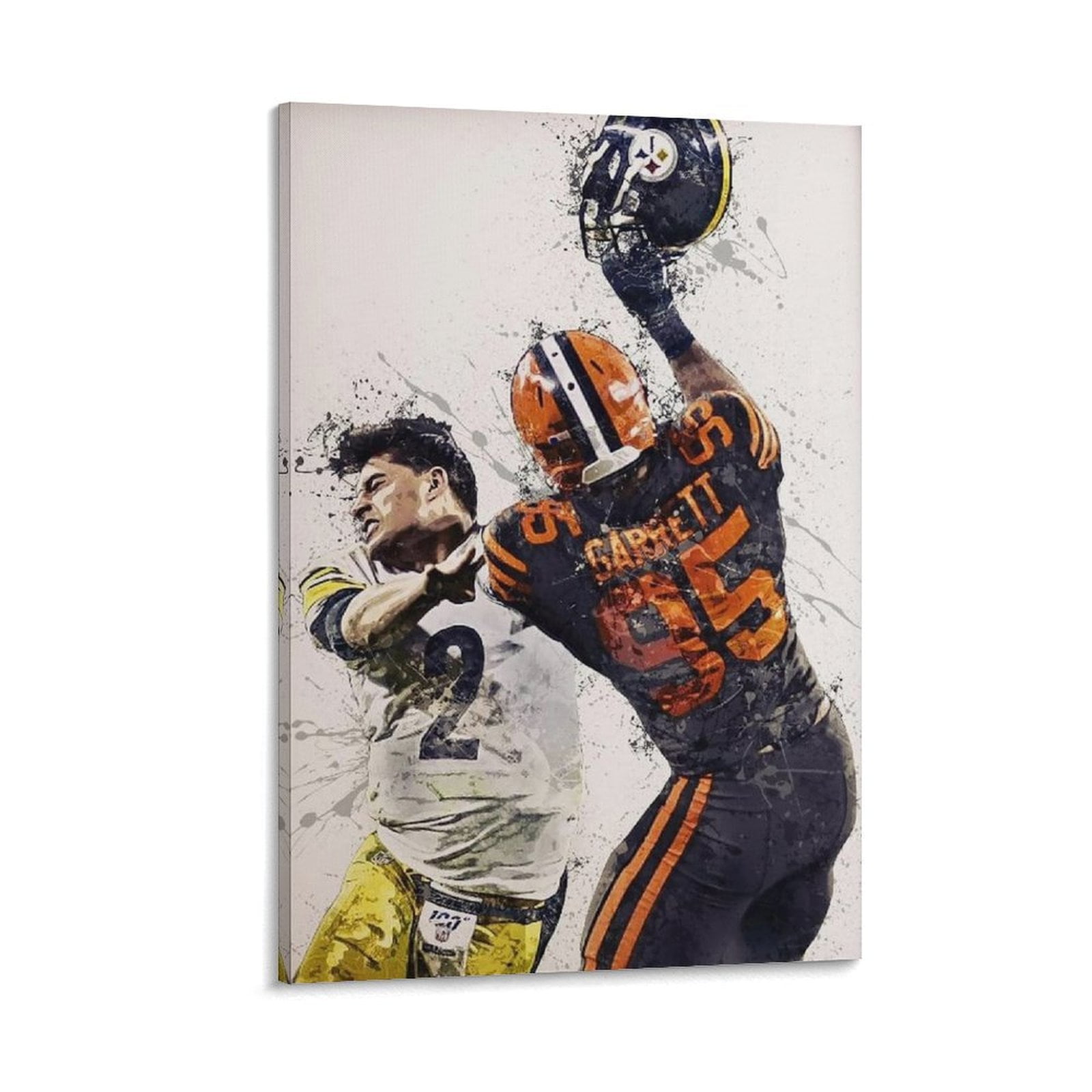 Myles Garrett, Mason Rudolph Canvas Poster Picture Print Wall Art Poster Painting Canvas Posters ...