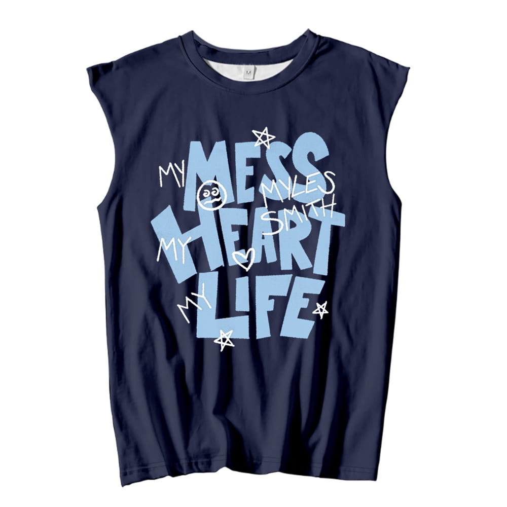 Myles Smith Merch Mess Heart Life T-shirt Summer Tank Top Unisex ...