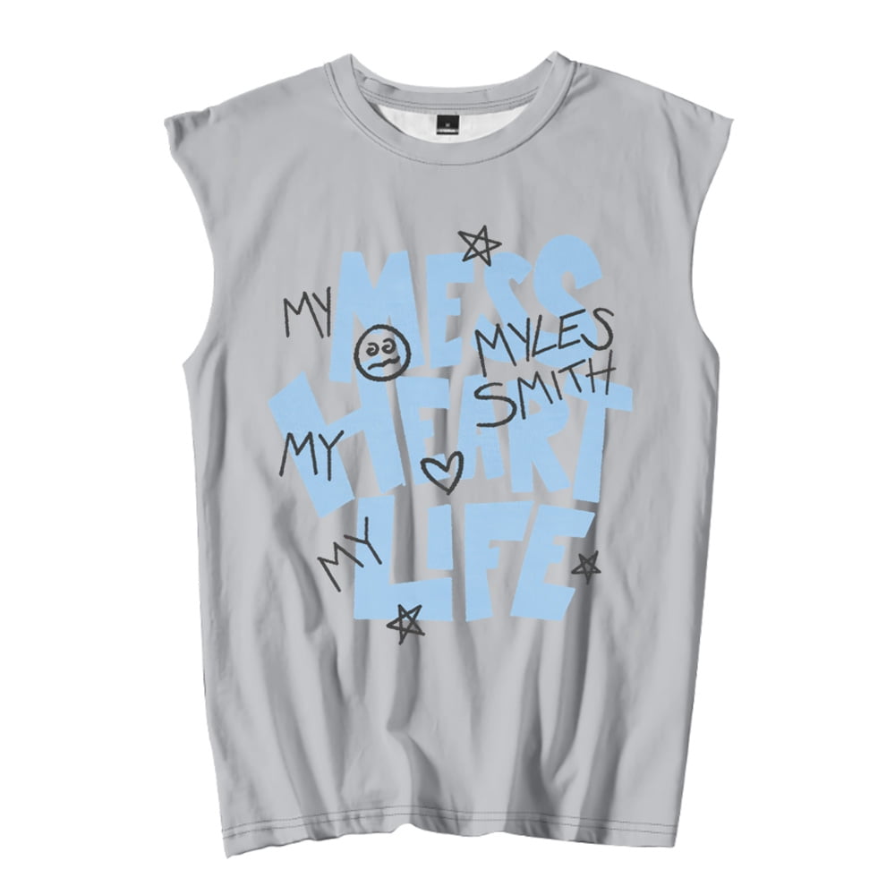 Myles Smith Merch Mess Heart Life T-shirt Summer Tank Top Unisex ...
