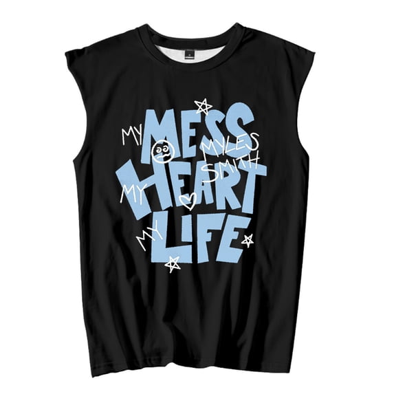 Myles Smith Merch Mess Heart Life T-shirt Summer Tank Top Unisex ...