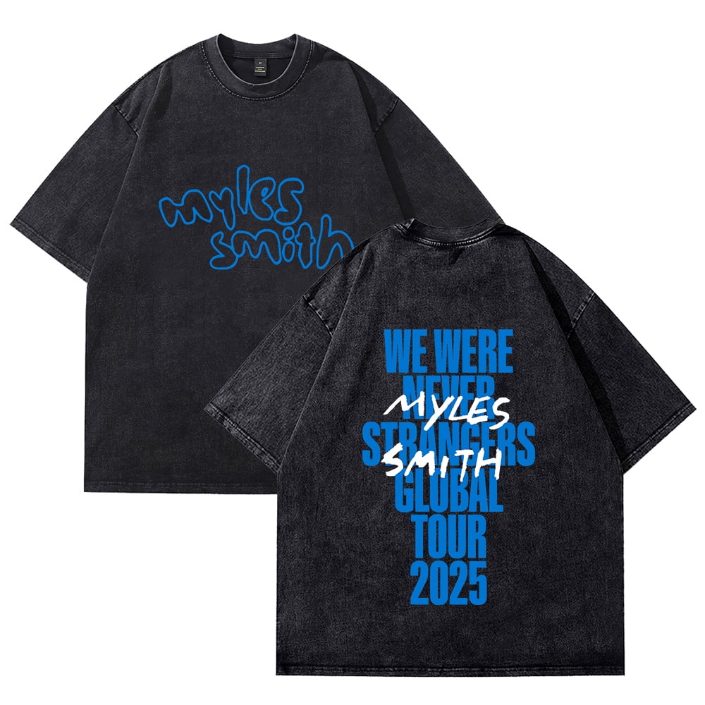 Myles Smith We Were Never Strangers Tour 2025 Washed Cotton Tee Women ...