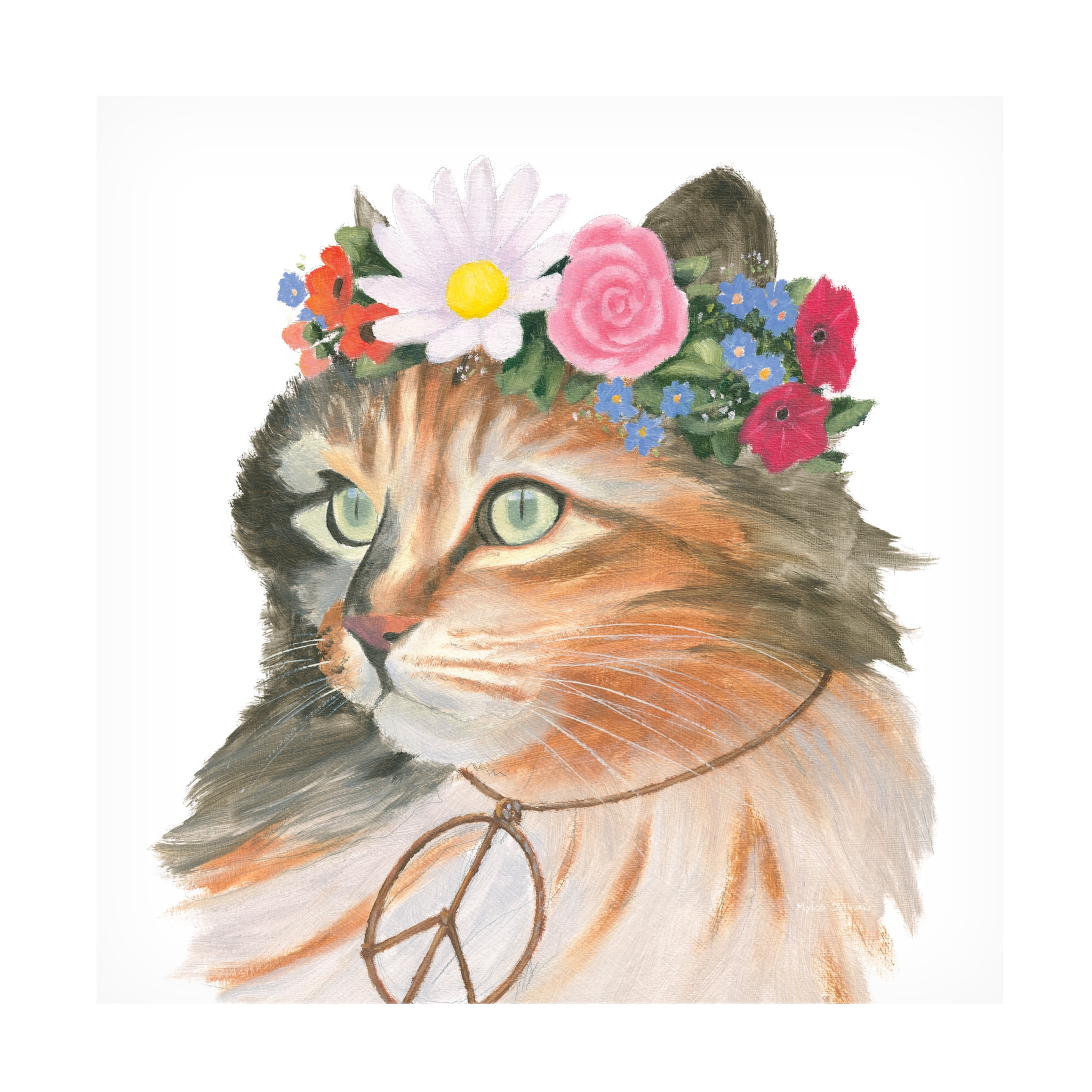 Myles Sullivan 'Cattitude I' Canvas Art - Walmart.com