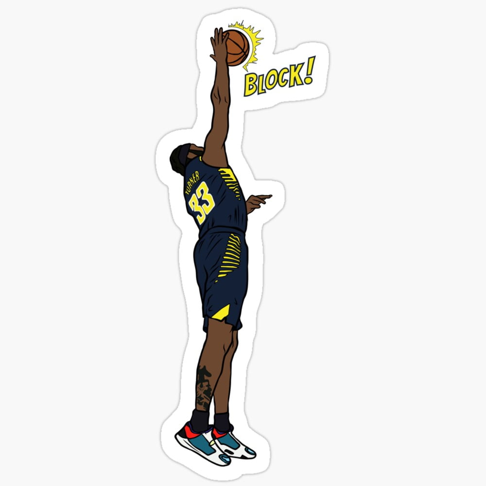 Myles Turner Block Sticker Phone Decal Water Bottle Stickers Car Decals ...