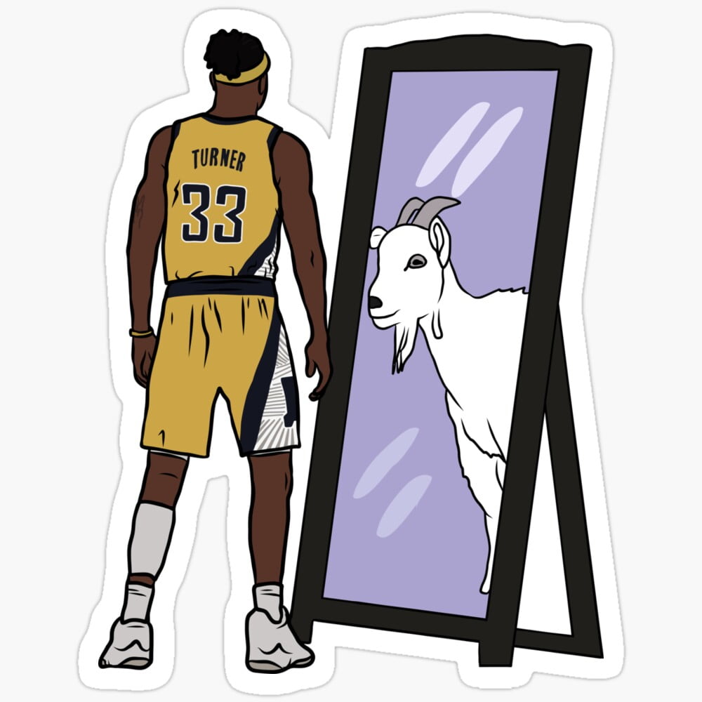 Myles Turner Mirror Goat Sticker Phone Decal Water Bottle Stickers Car ...