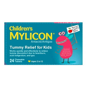 Children's Mylicon Tummy Relief for Kids, Cherry Flavor, 24ct - Walmart.com