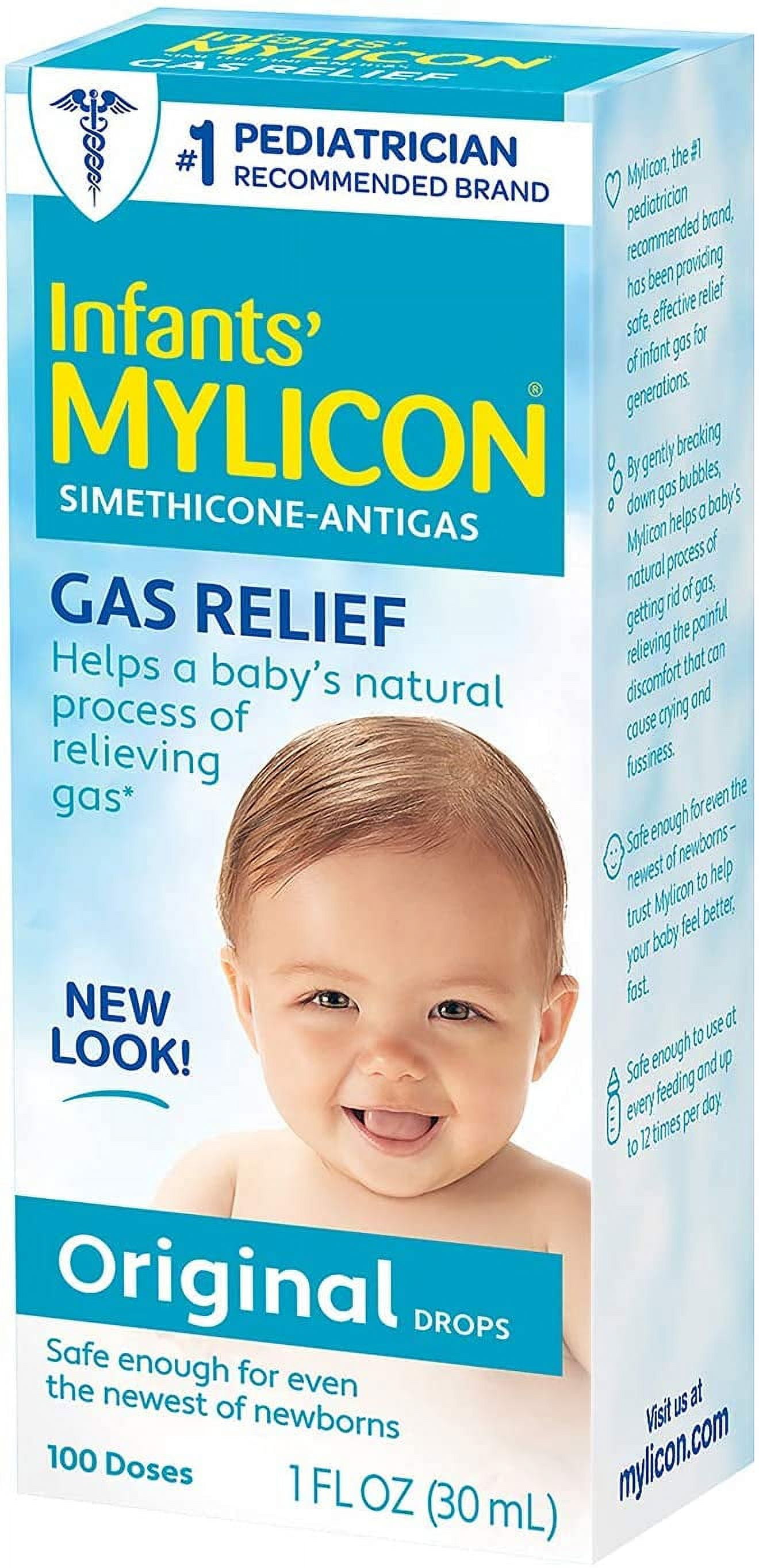 Mylicon Infant Gas Relief Drops Original Formula 1 oz (2 Pack ...