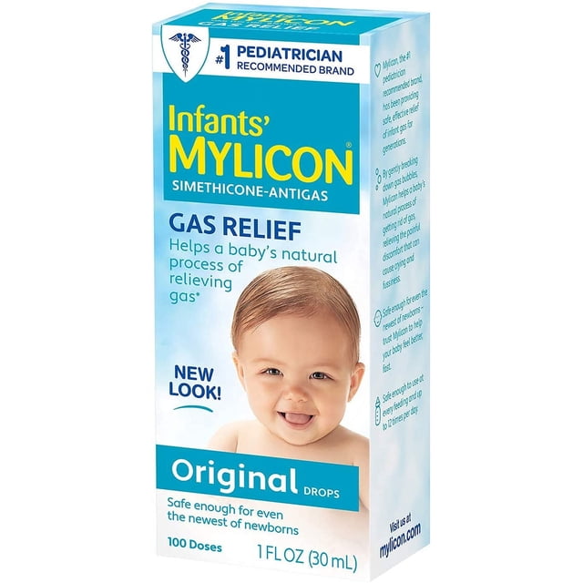 Mylicon Infant Gas Relief Drops Original Formula 1 oz (2 Pack ...