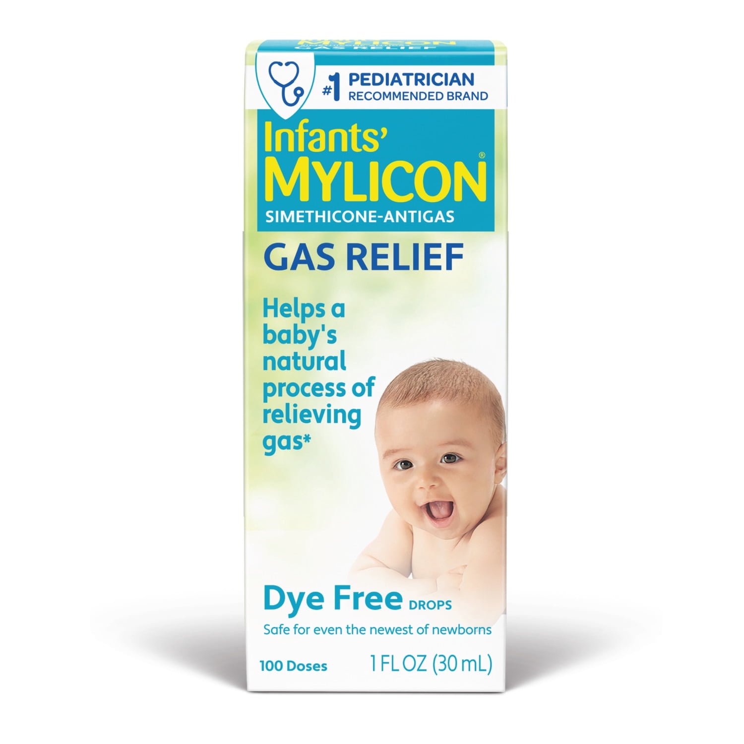Mylicon Infants Gas Relief Drops for Infants and Babies, Dye Free ...
