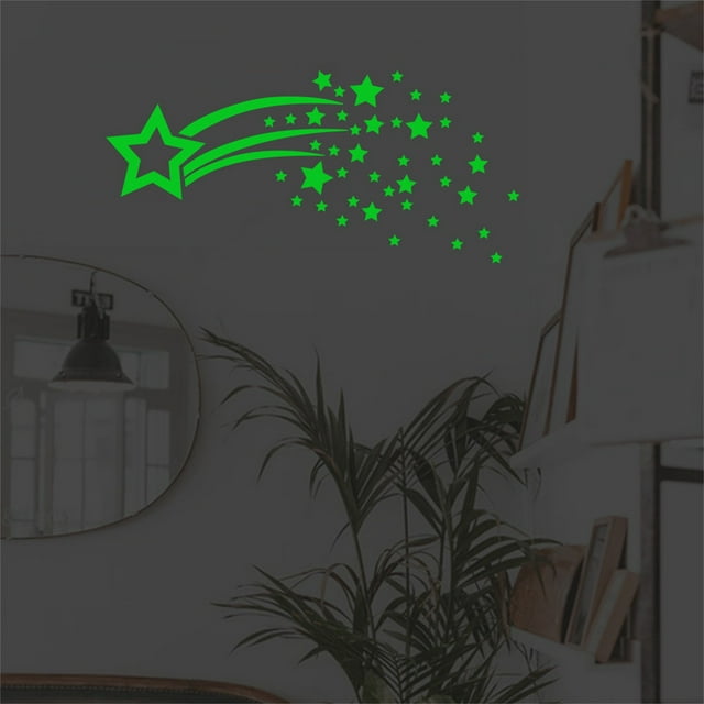 Mynkyll Luminous Star Wall Sticker PVC Sticker Removable Personality ...