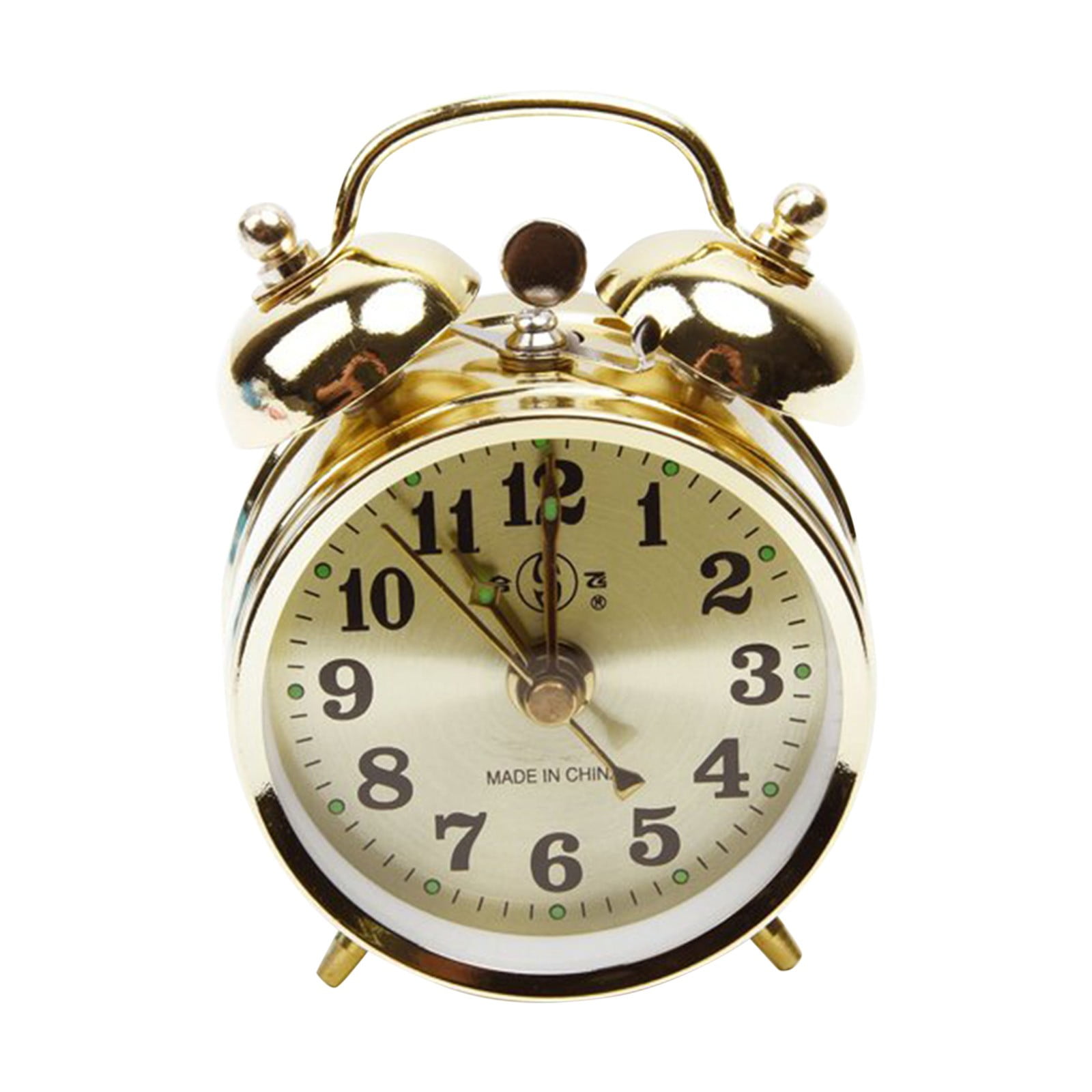 Mynkyll Metal Vintage Alarm Clock Extra Loud Manual Wind Up Analog ...