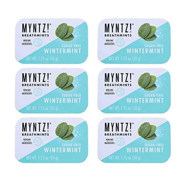 Myntz Blast Breathmints, Sugar Free 1.75-Ounce Containers Wintermynt ...
