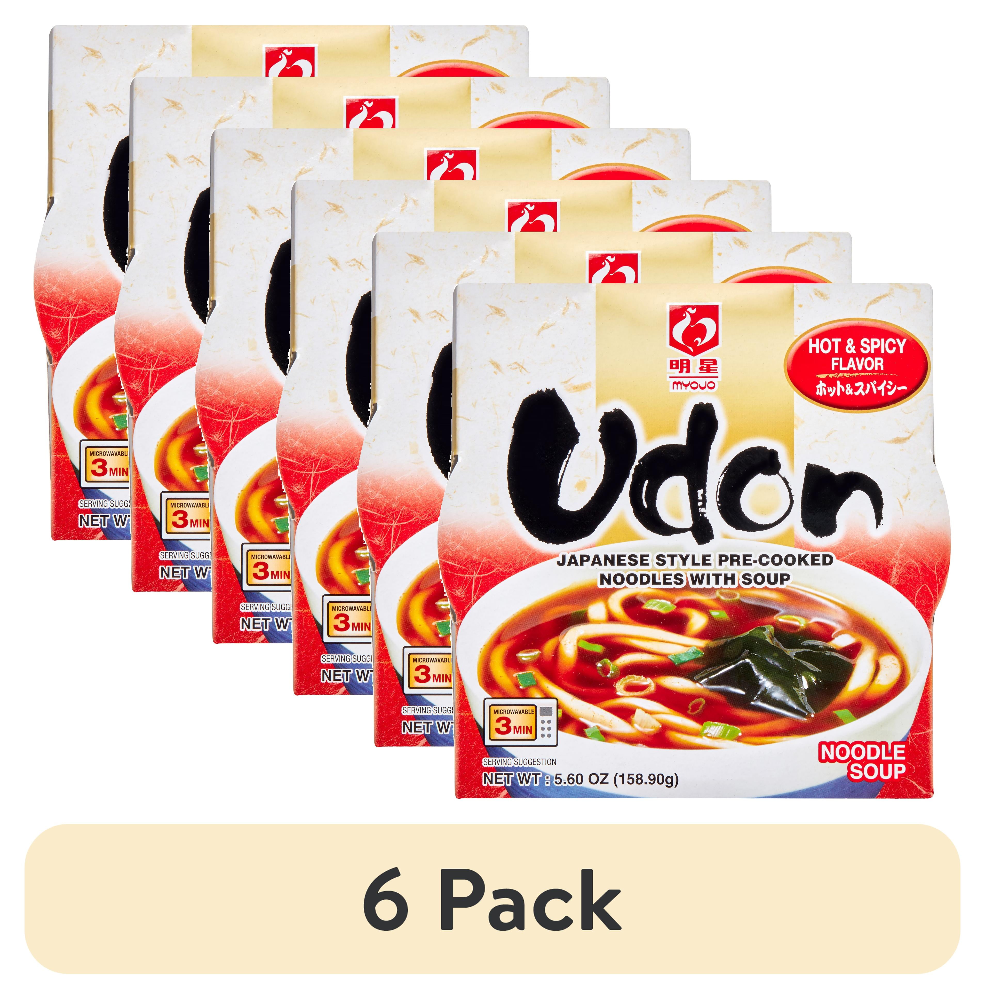 (6 pack) Myojo Udon Hot & Spicy Flavor Noodle Soup, 5.6 oz - Walmart.com