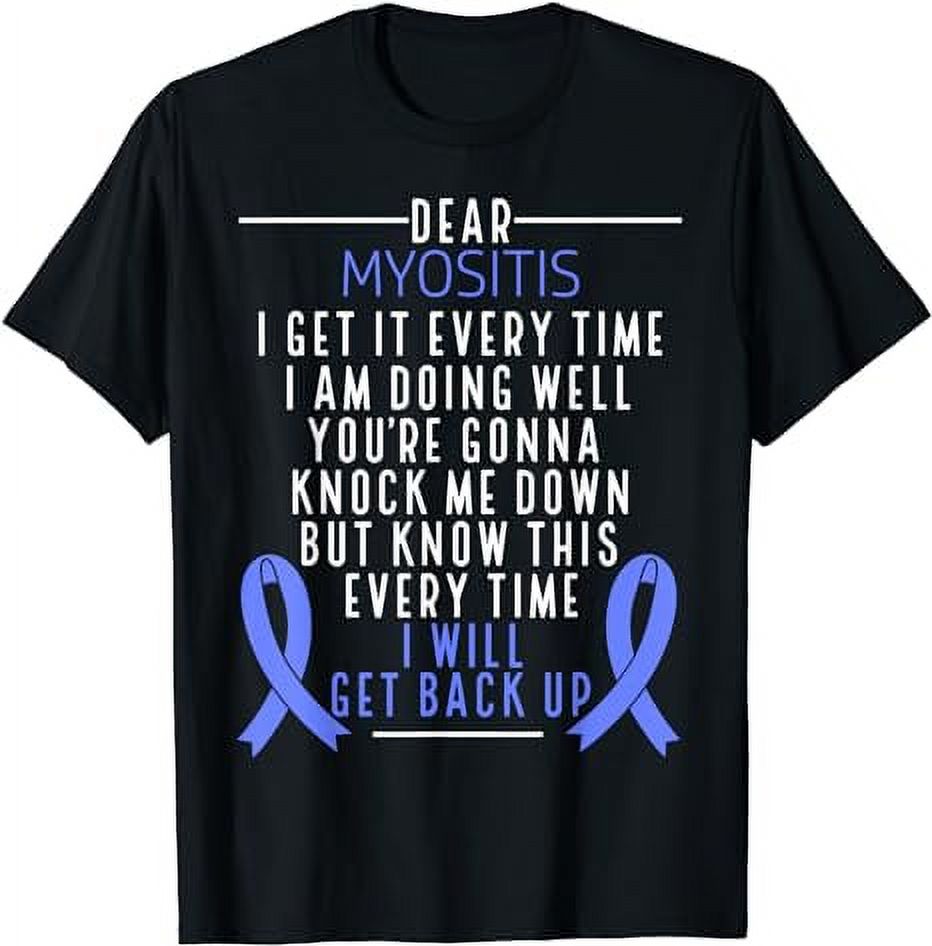 Myositis Awareness Warrior I will get back Burgundy Ribbon T-Shirt ...