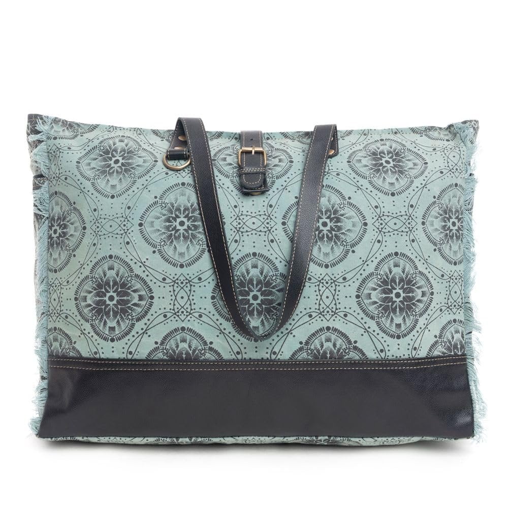 Myra Bag Western Leather Weekender Bag for Women - Upcycled Shoulder ...
