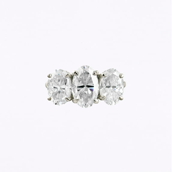 Myrah Jewel 2.3 Ct Oval Cut Lab-Created Simulated Diamond Ring with ...