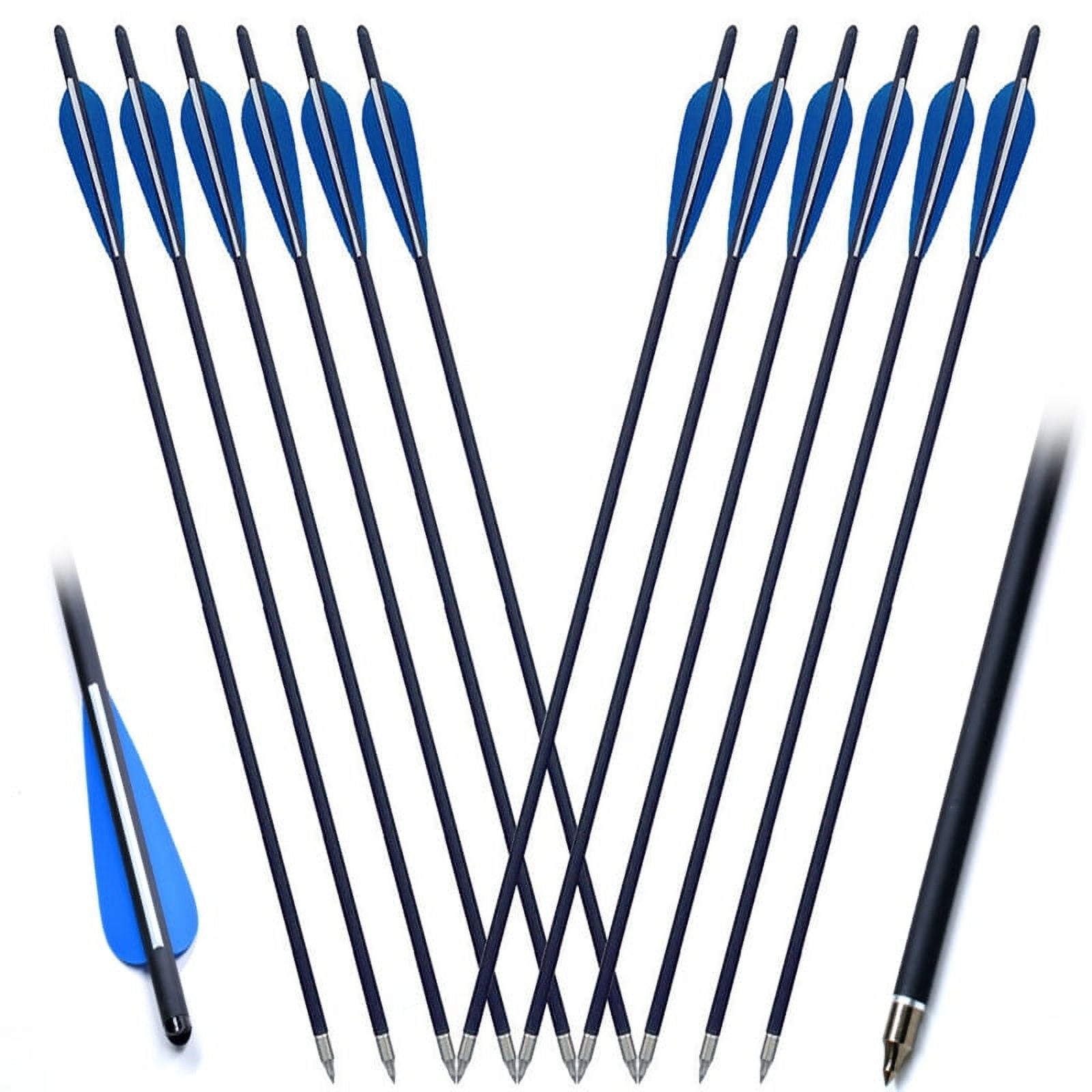 Myriann 20 inch Carbon Cross Bow And Arrow Crossbow Arrow with 4 inch ...