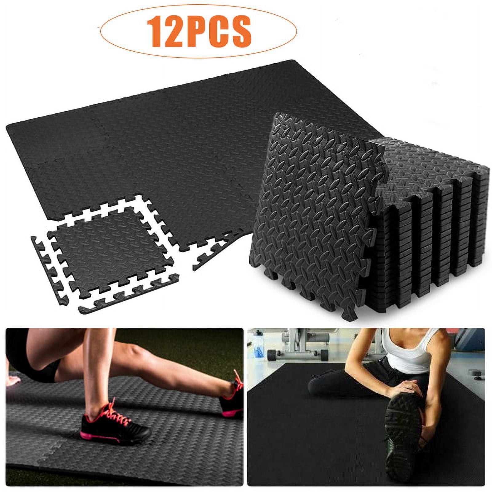 Myriann Extra Thick Gym Flooring Interlocking Floor Mats TilesI EVA ...
