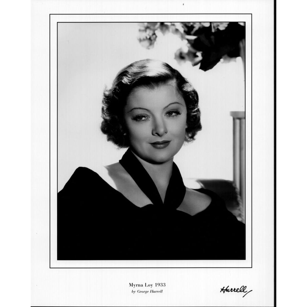 Myrna Loy 1933 By George Hurrell Black And White Photo Print (8 x 10 ...