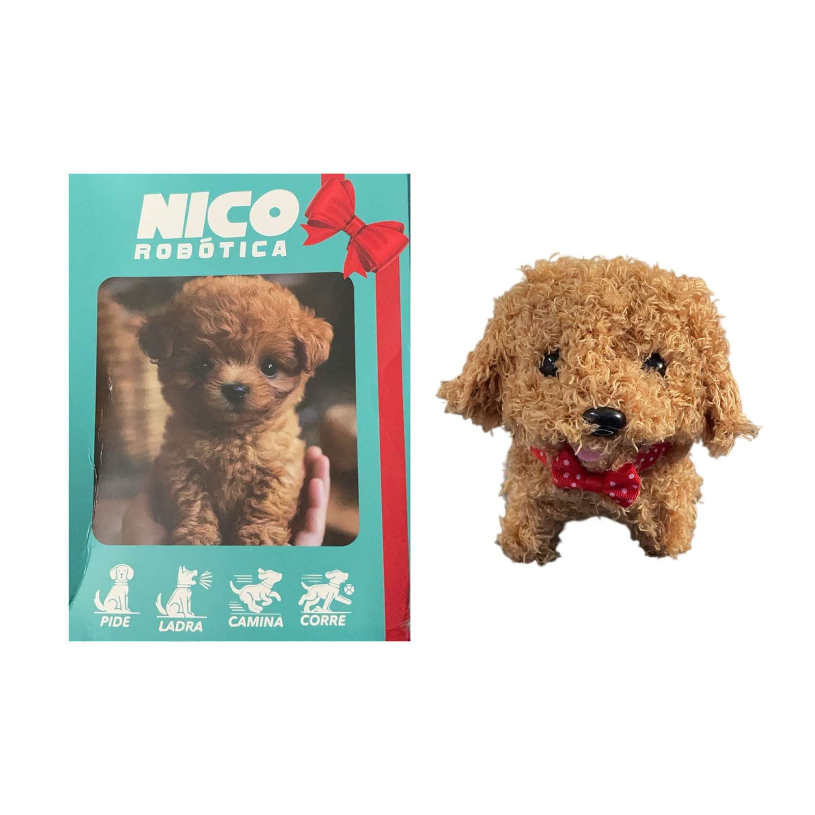 Myrobot Electric Dog Walking Barking Plush Pet Interactive Puppy with ...