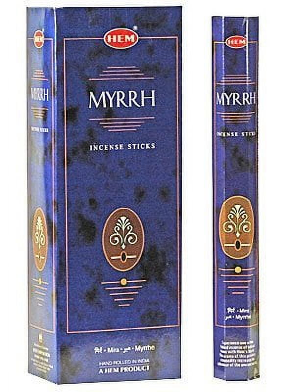 Myrrh - Box of Six 20 Gram Tubes - HEM Incense - Walmart.com