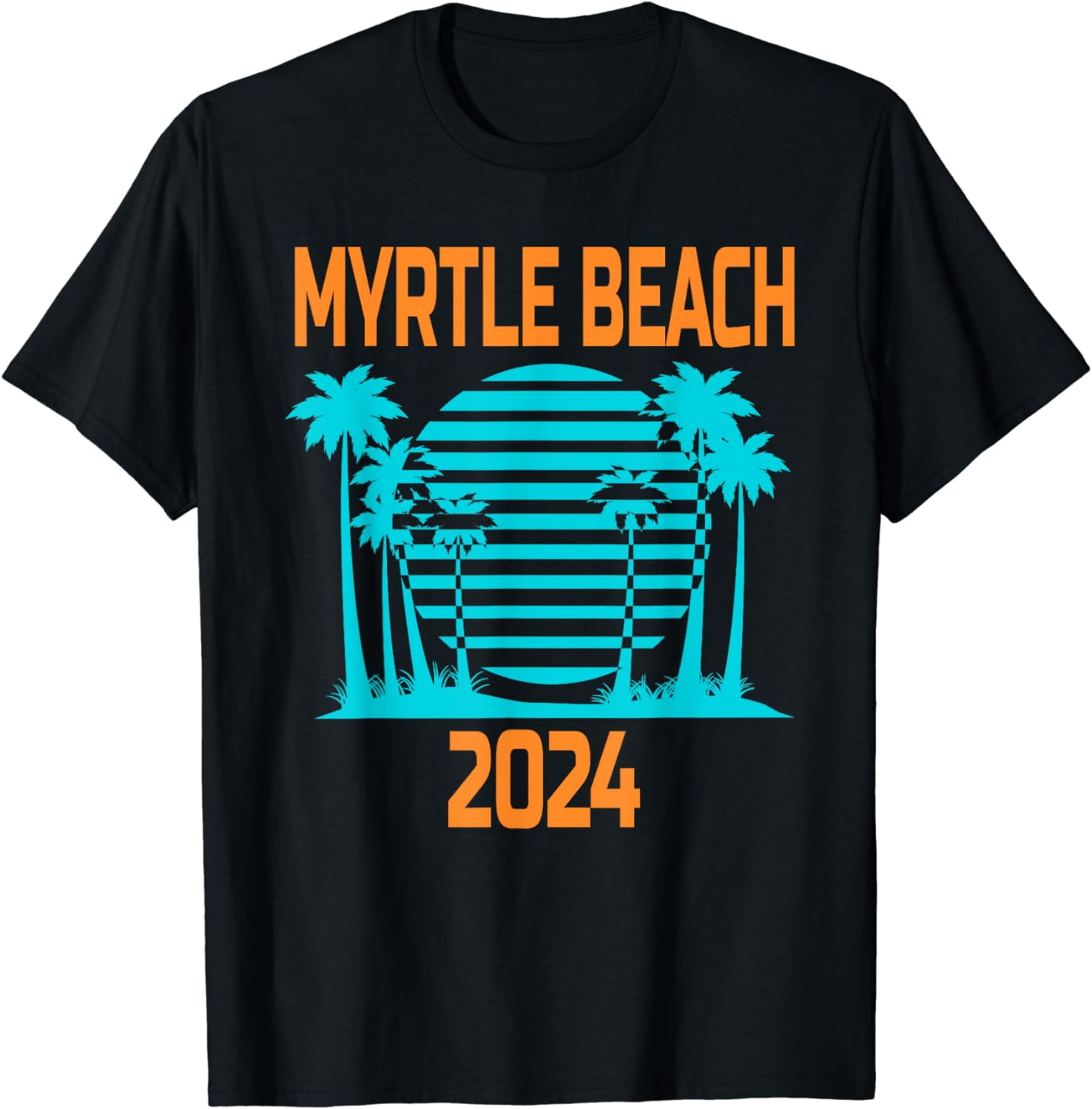 Myrtle Beach 2024 Family Vacation Cool Palm Tree T-Shirt - Walmart.com