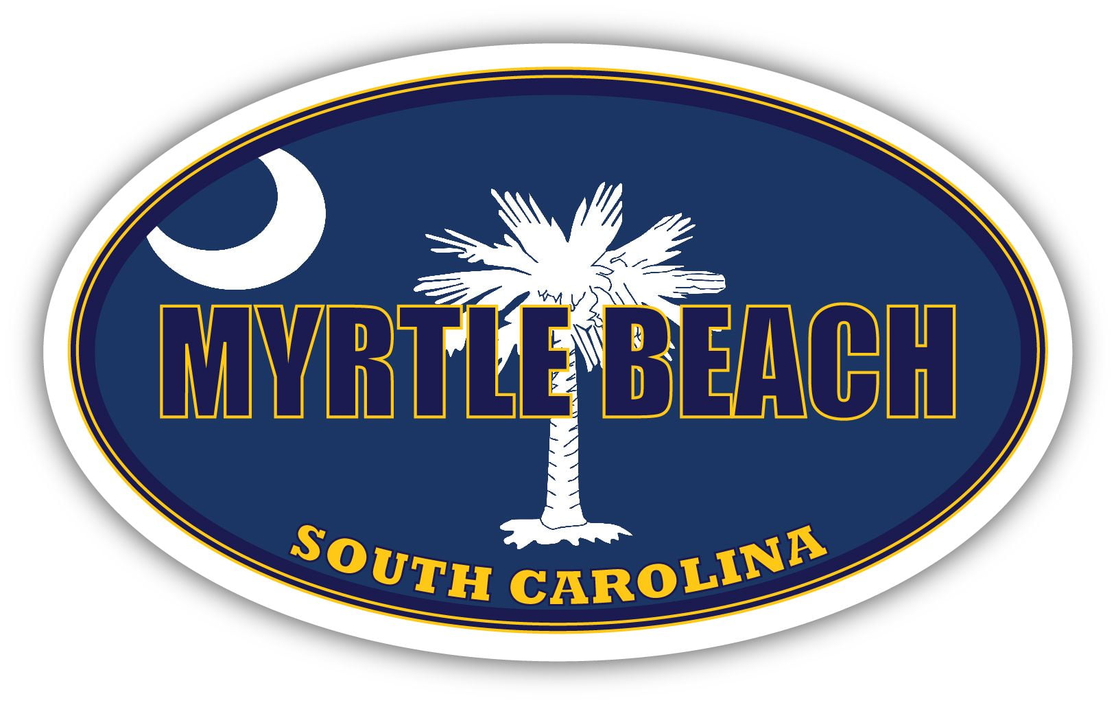 Myrtle Beach City South Carolina State Flag | SC Flag Horry County Oval ...