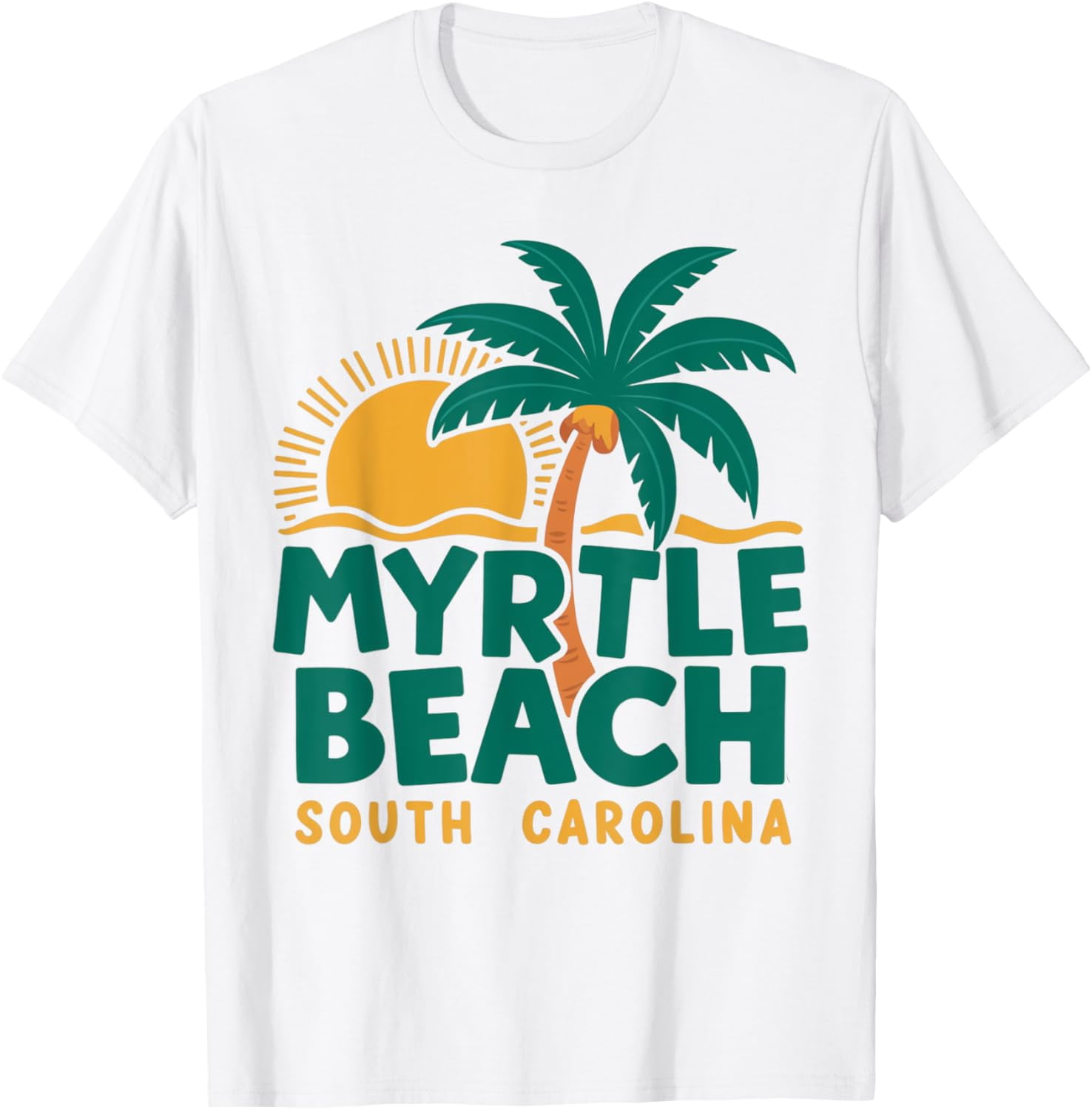 Myrtle Beach South Carolina Palm Tree T-Shirt - Walmart.com