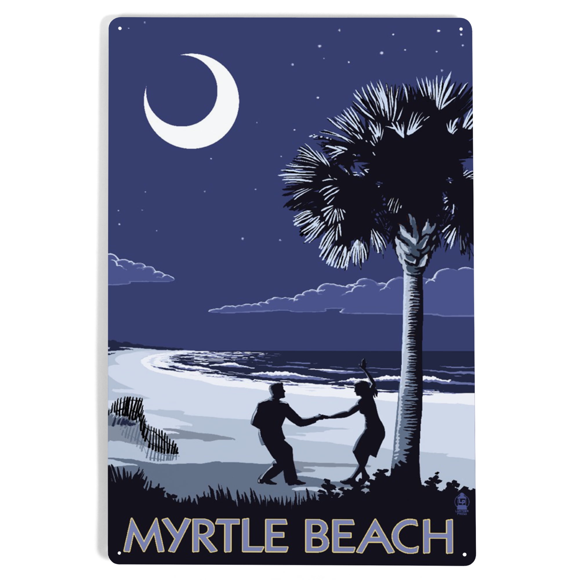 Myrtle Beach, South Carolina, Palmetto Moon Beach Dancers (12x18 ...
