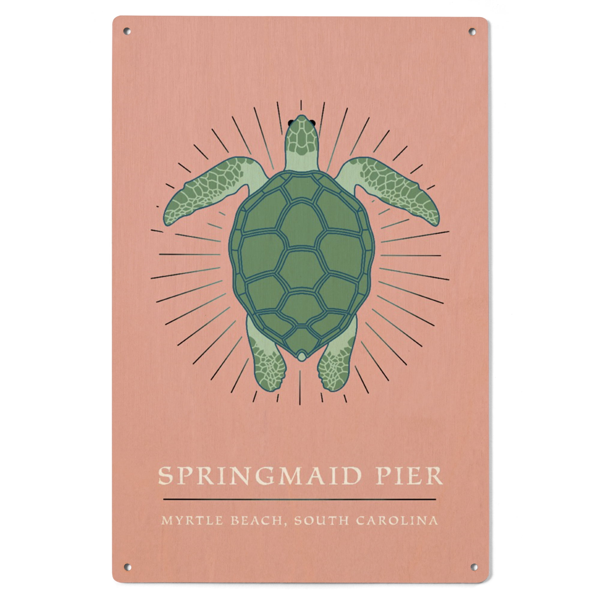 Myrtle Beach, South Carolina, Springmaid Pier, Sea Turtle, Pink Birch ...