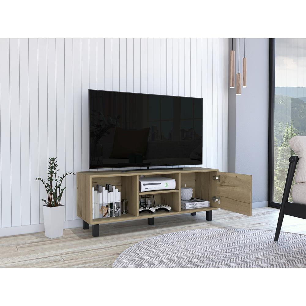 Myrtle Tv Stand, Tabletop,Three Open Shelves, One Cabinet - Walmart.com