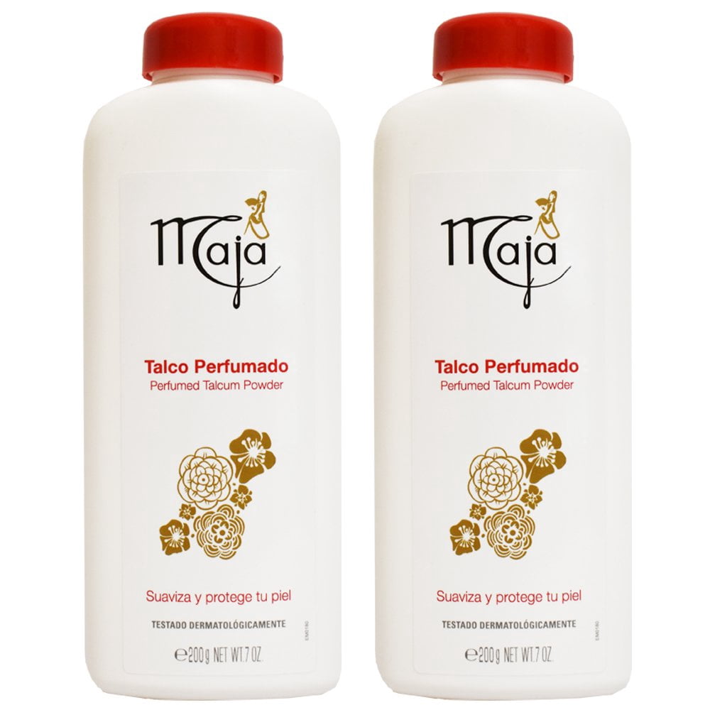 Maja Body Talc with Fresh Fragrance, Perfumed Talcum Powder, 7.0 oz, 2 ...