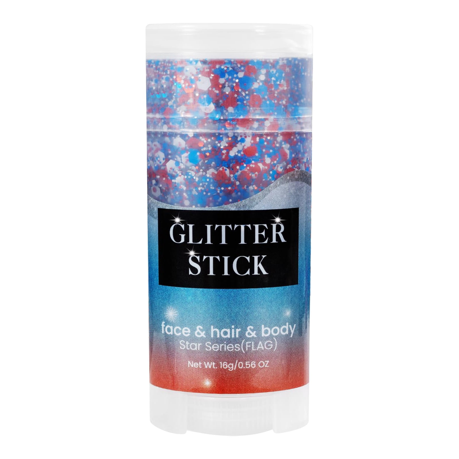 Mysense Red White and Blue Body Glitter Stick, Red White And Blue Body ...