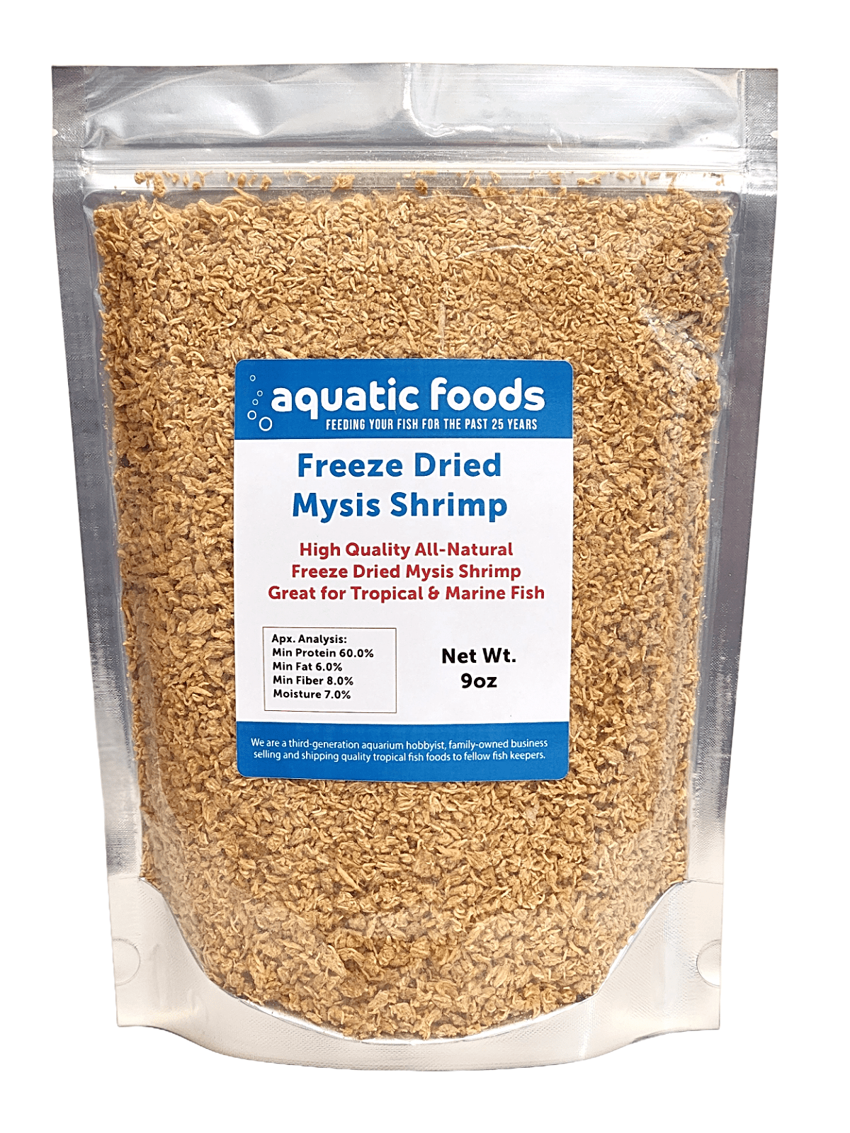 Mysis Shrimp, Premium Floating Freeze Dried Mysis Shrimp for All Marine ...